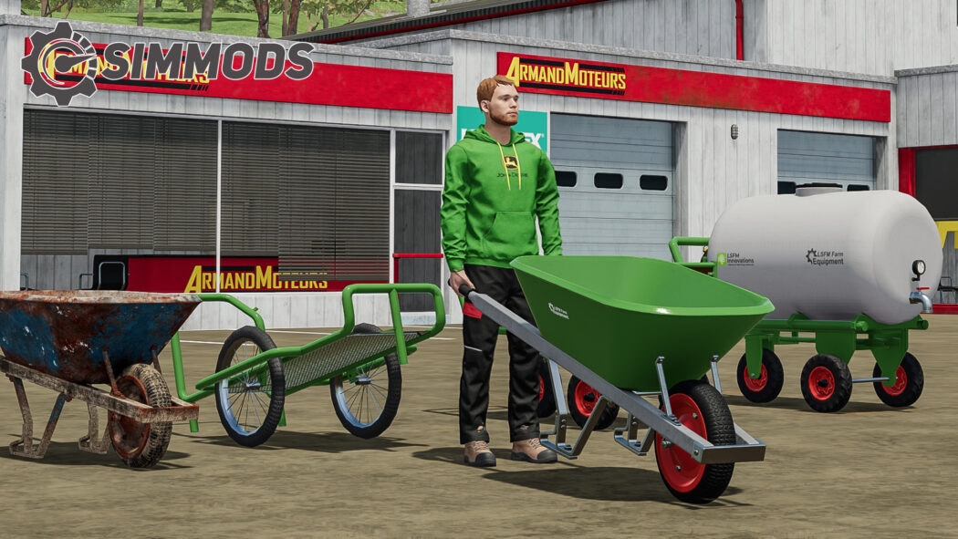 LS22: Schubkarre, Sackkarre und mehr - LSFM Equipment Pack - DOWNLOAD - SIMMODS