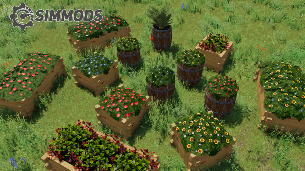 LS22: Blumen Deko Pack – DOWNLOAD - SIMMODS