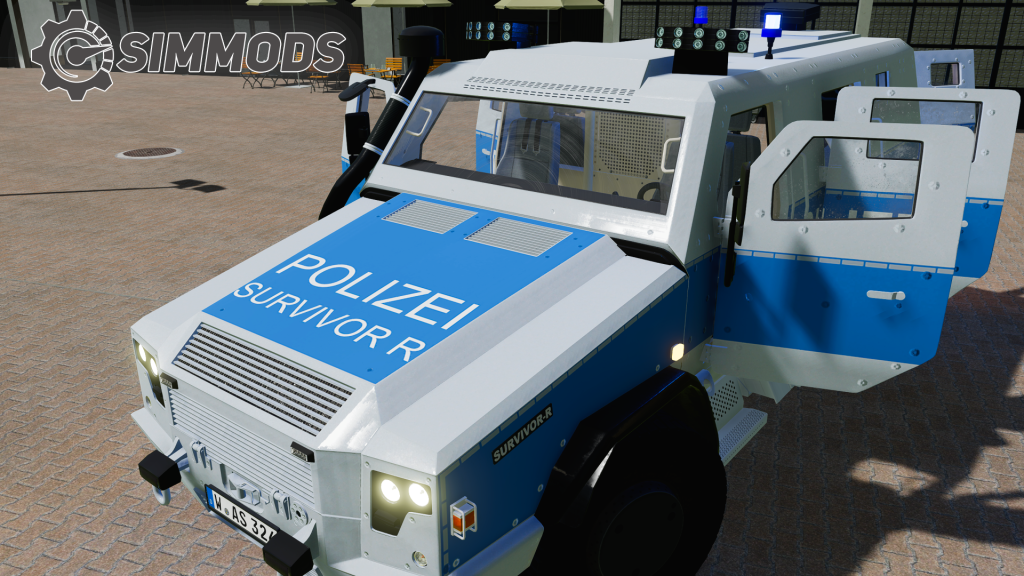 LS22: Polizei Rheinmetall Survivor-R – DOWNLOAD - SIMMODS